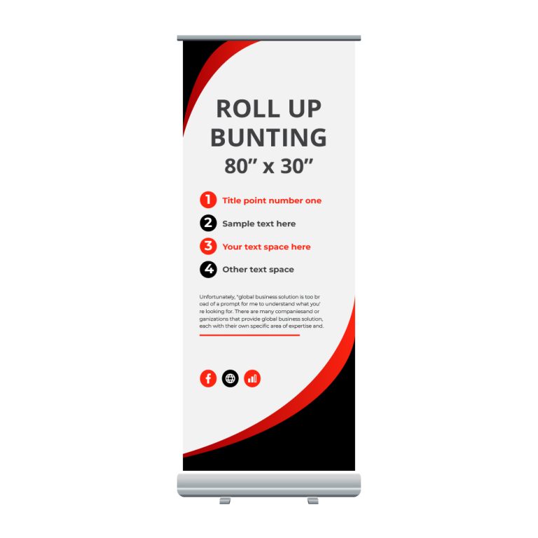 Premium Roll Up Bunting - Print11