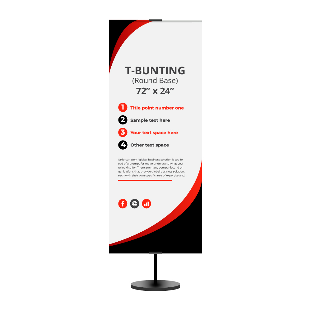 T-Bunting (Round Base) - Print11
